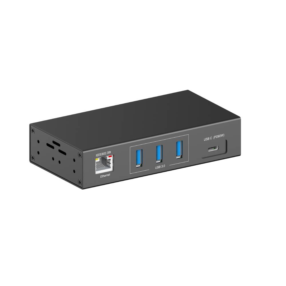 Desktop PoE GIGA LAN to 3 port USB HUB + Type C PD 45W - FORCOM ...