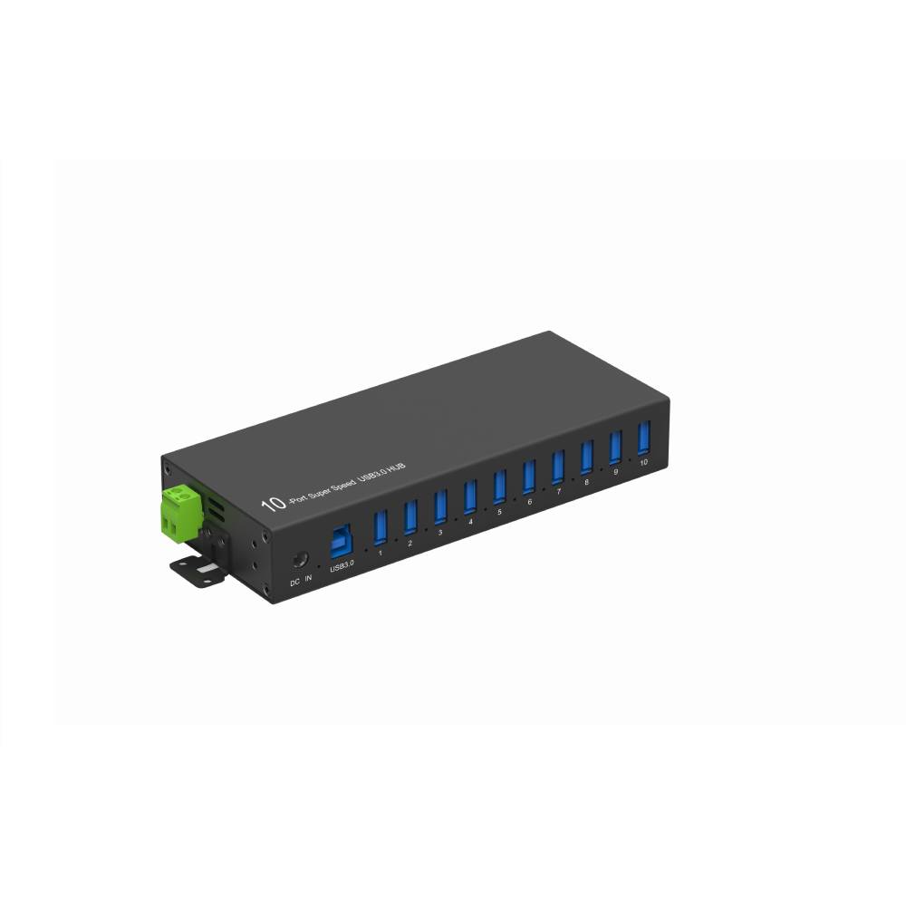 Desk/ Rack mounted Industrial USB3.0 HUB w/ DIN Rail - FORCOM ...