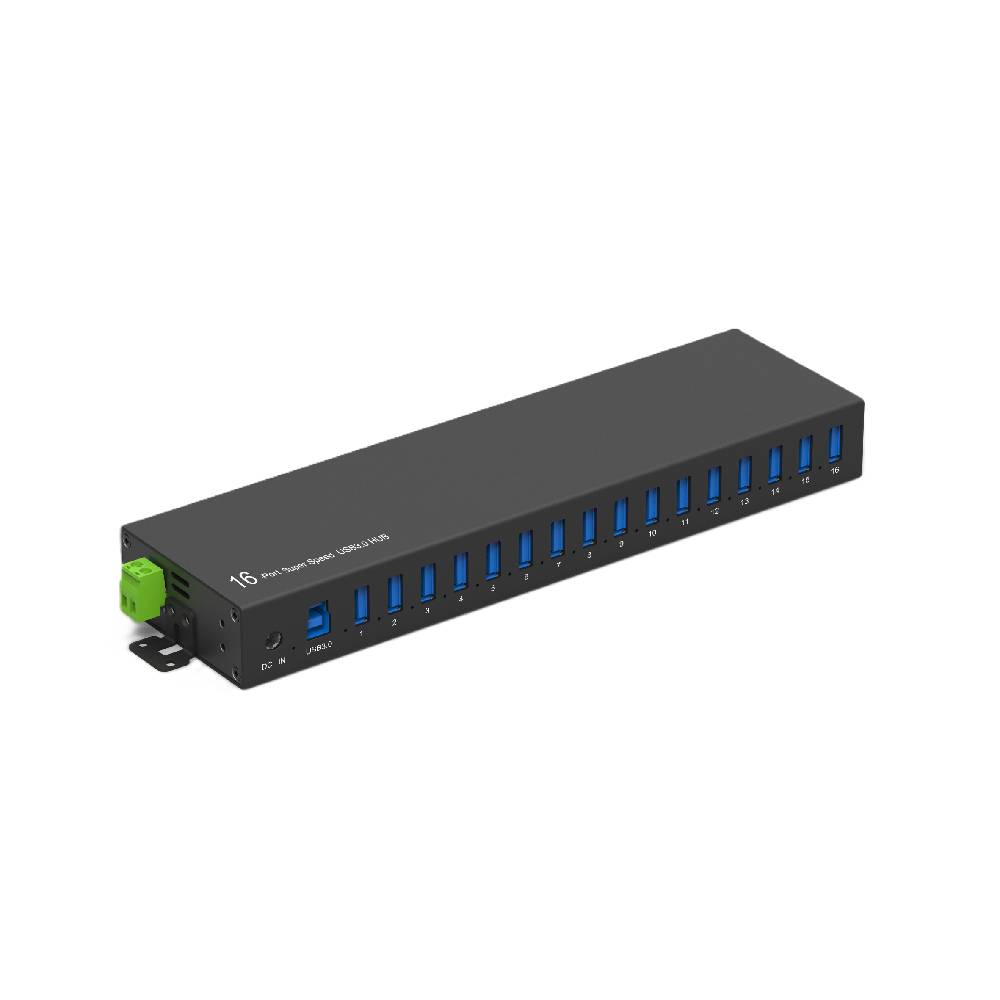 Desk/ Rack mounted Industrial USB3.0 HUB w/ DIN Rail - FORCOM ...